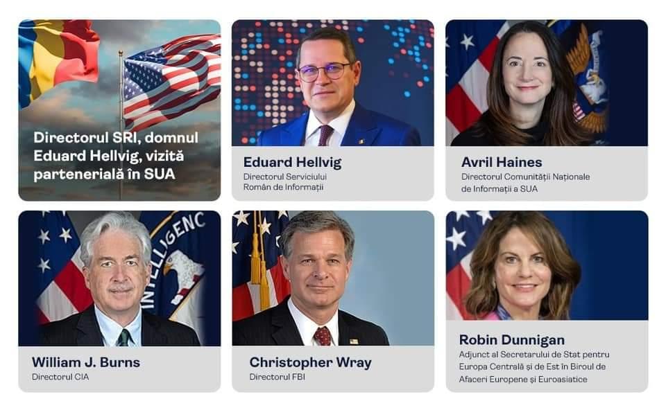 Eduard Hellvig, directorul SRI, întâlniri cu o serie de oficiali ...