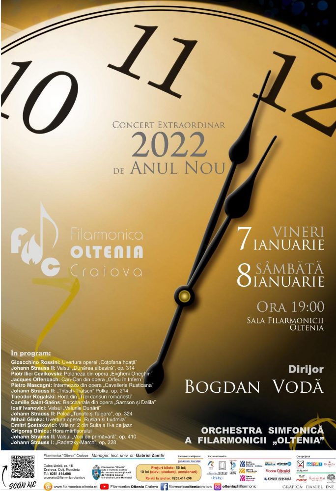 CONCERTE EXTRAORDINARE DE ANUL NOU LA FILARMONICA „OLTENIA” CRAIOVA ...