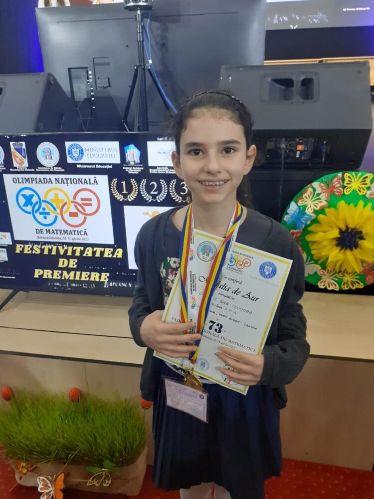 Ana Teodora Gabriela Chiser a doborât recordul de vârstă la Olimpiada ...