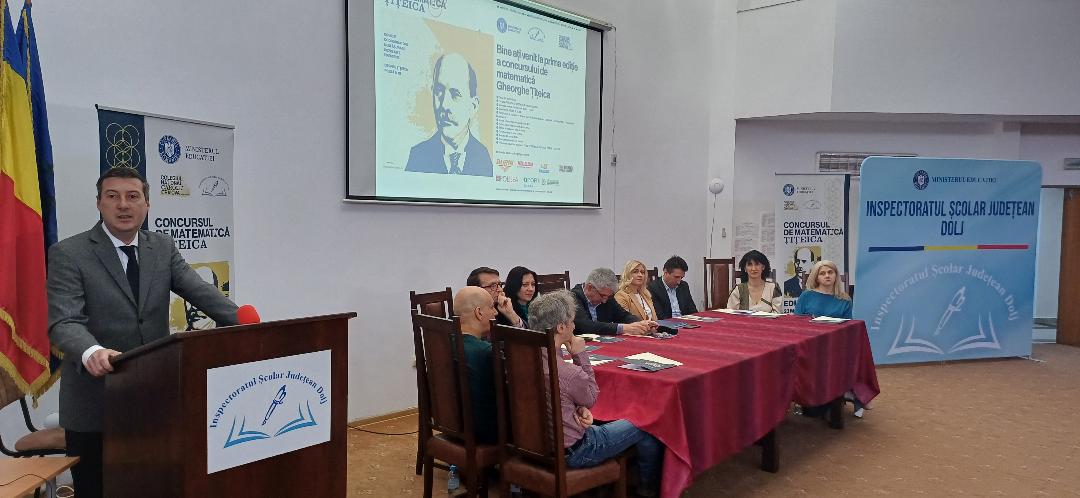 Concursul de Matematică “Gheorghe Ţiţeica”, sub semnul Excelenţei ...