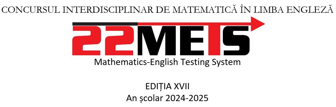 Concursul de Matematică, în Limba engleză, organizat de Şcoala ...